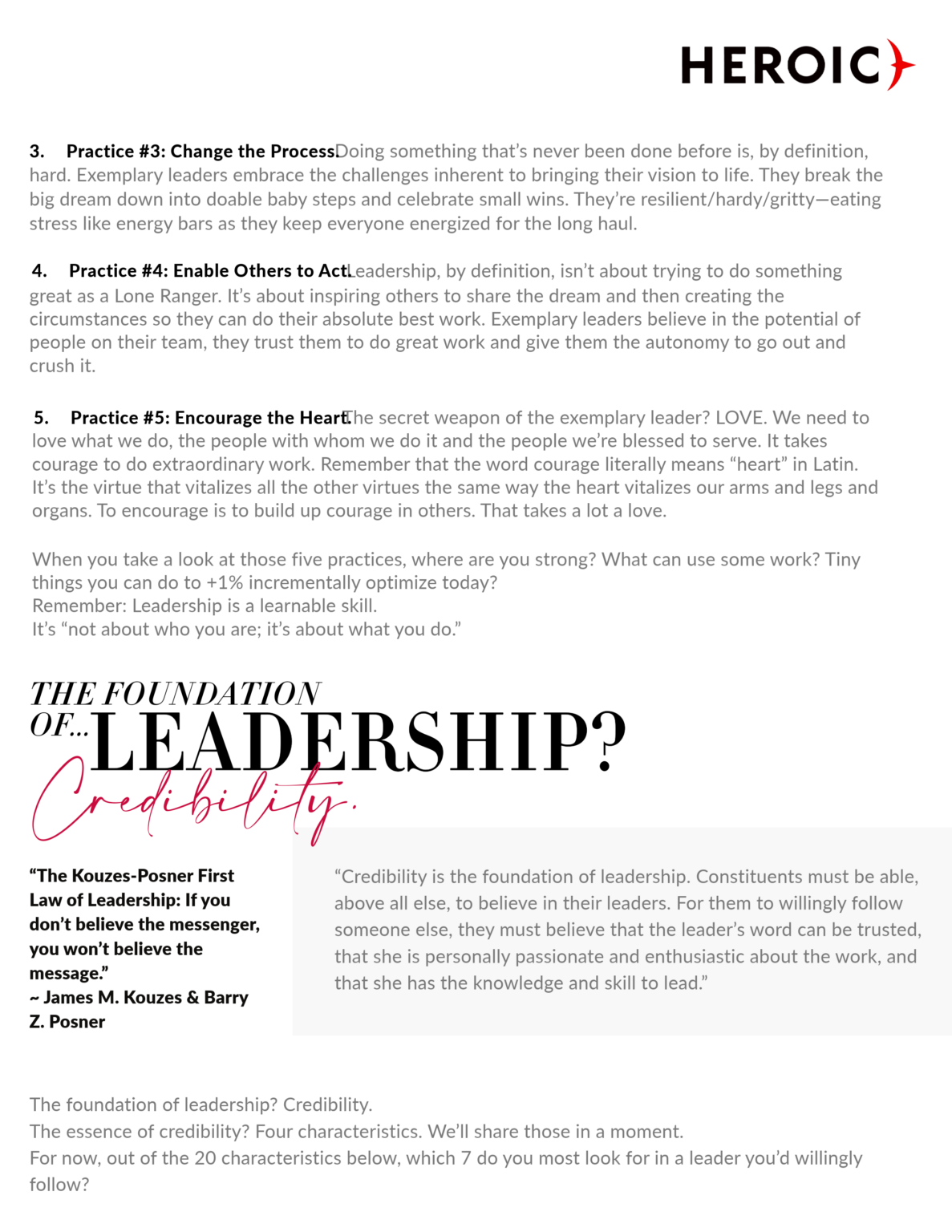 The Leadership Challenge - Resilience Code