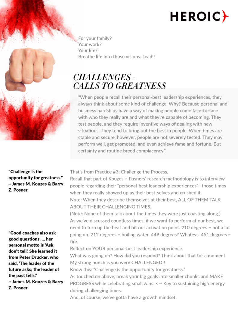 The Leadership Challenge - Resilience Code